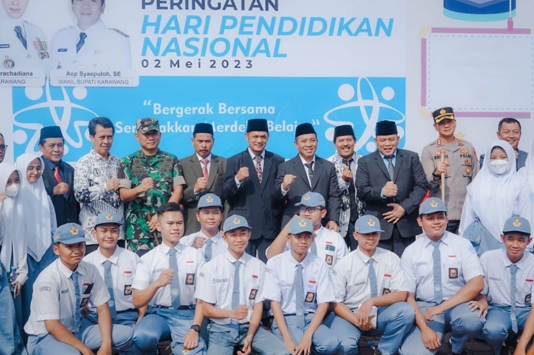 Wakil Bupati Pimpin Upacara Peringatan Hardiknas 2023 Bergerak Bersama
